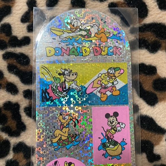 Disney | Other | Vintage Disney Prism Stickers Hologram Summer Swim ...